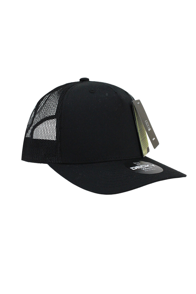 5 Panel Trucker Hat - Black – VICTORIOUSUSA